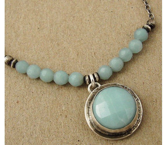 Childhood's End Gallery | Ian Gibson - Sterling & Amazonite Necklace ...