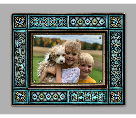 Childhood's End Gallery | Blue Motif - Photo Frame | Olympia, WA Fine ...