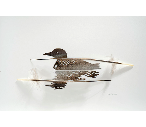 Childhood's End Gallery | "A Loon" - Chris Maynard | PNW Cut Feather ...
