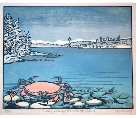 Childhood's End Gallery | Snowy Morning from Blake Island - Bill ...