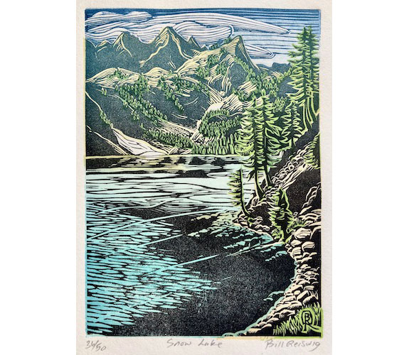 Childhood's End Gallery | Snow Lake - Bill Reiswig | Olympia, WA Fine ...