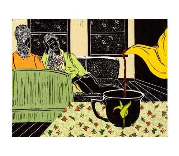 Childhood's End Gallery | "Conversation Brewing" - Mimi Williams | PNW ...